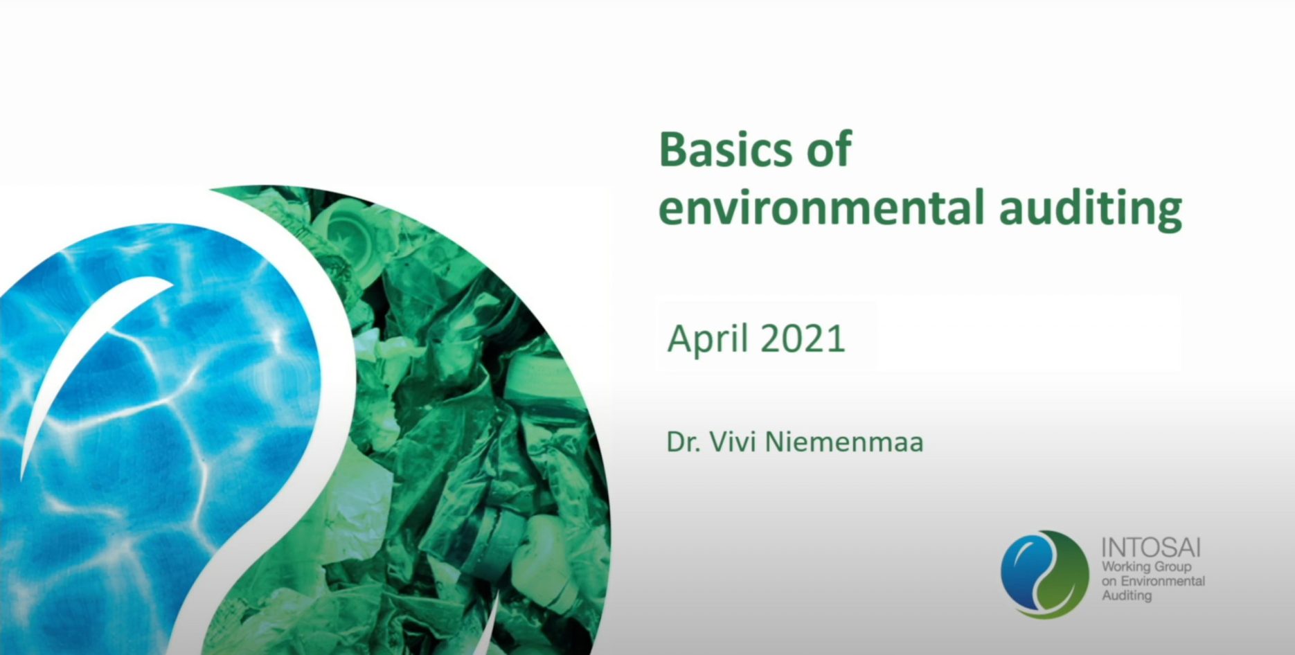 Basics of Environmental Auditing | U-INTOSAI